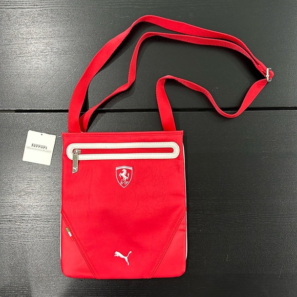 Ferrari | Bags | Ferrari Formula Club Leather Crossbody Bag | Poshmark